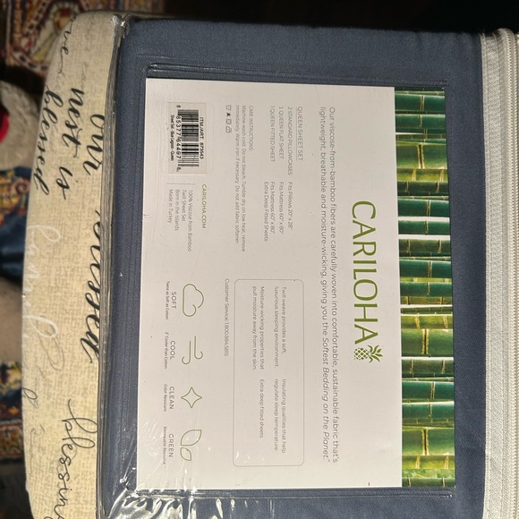 Bedding | Cariloha Bamboo Sheet Set In Blue | Poshmark